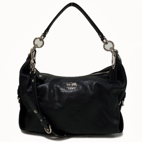 Coach | Bags | Coach 434 Madison Hailey Black Leather Satchel Bag ...